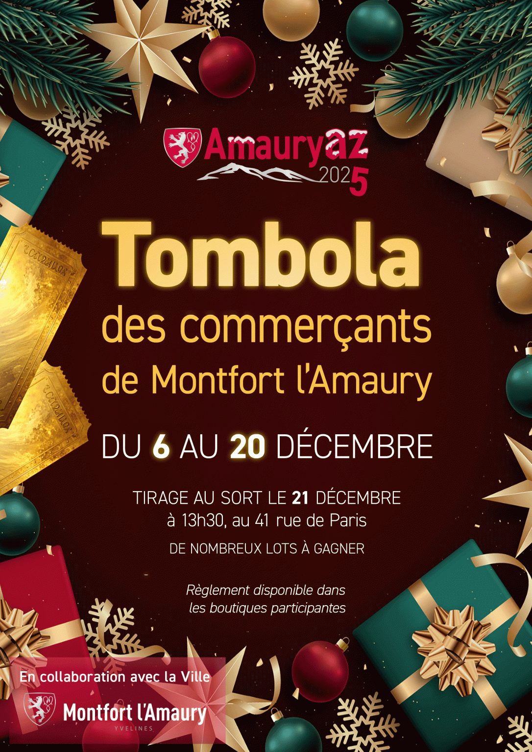 Amauryaz 2025 | Tombola des commerçants – Montfort l’Amaury